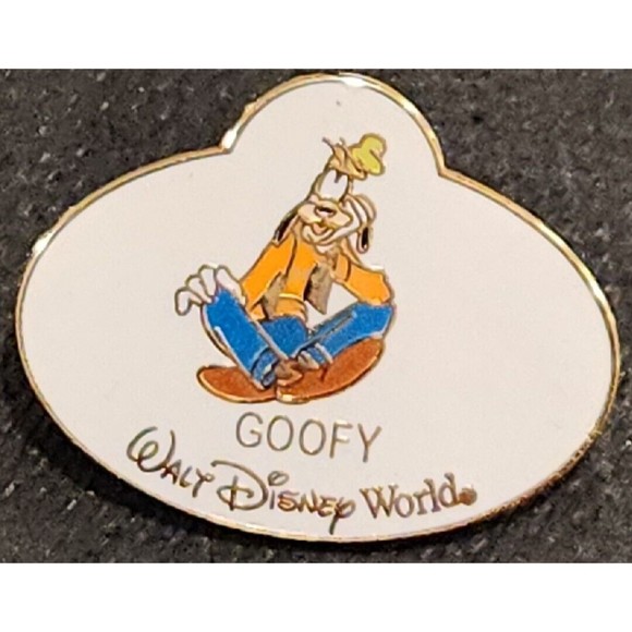 Disney | Jewelry | Disney Pin 0072 Goofy Walt Disney World Nametag ...